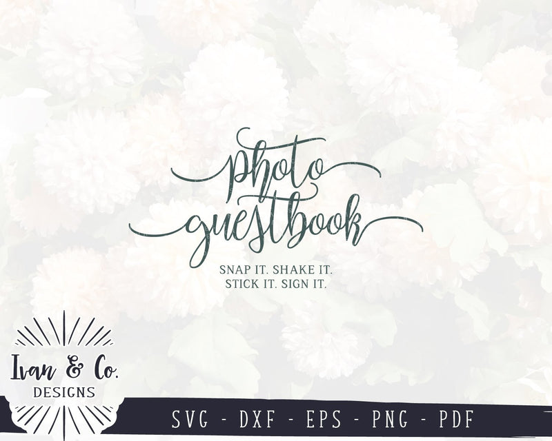 Photo Guestbook SVG Files | Wedding Sign Svg | Wedding Guestbook Sign ...