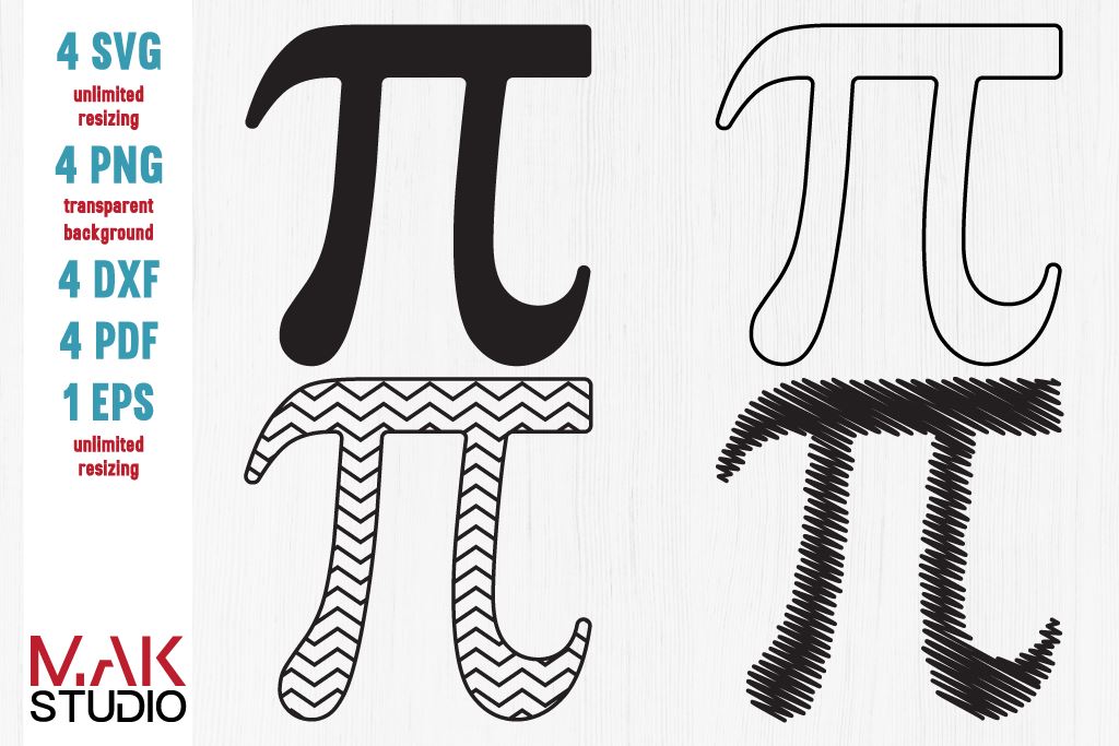 Pi svg, Pi math symbol svg, 3.14 svg, Pi math symbol dxf, Pi math ...