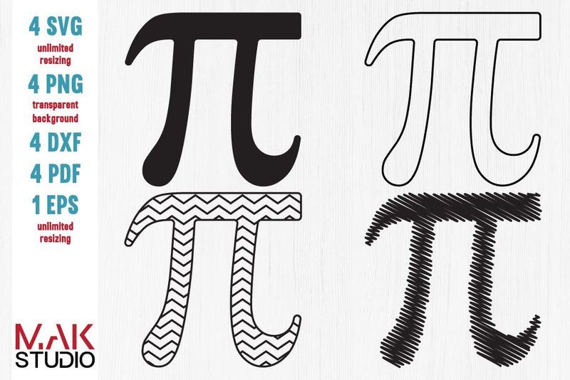 Pi svg, Pi math symbol svg, 3.14 svg, Pi math symbol dxf, Pi math ...