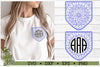 Pickle Pockets - Monogram Shirt Pocket Mandala 1 SVG File - So Fontsy