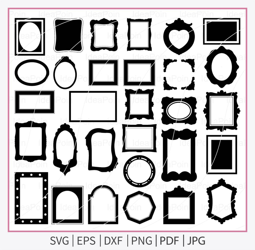 Picture Frame svg, Frame SVG bundle, Photo Frame Svg, Mirror Frame Svg ...