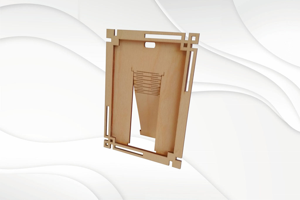 Picture Frame two template, laser cutting design. Cut files. - So Fontsy