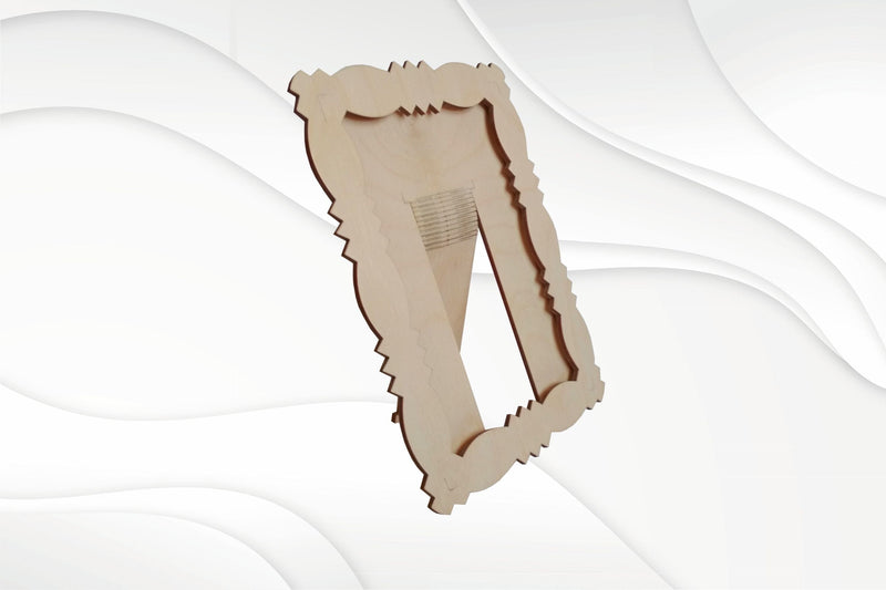 Picture Frame two template, laser cutting design. Cut files. - So Fontsy