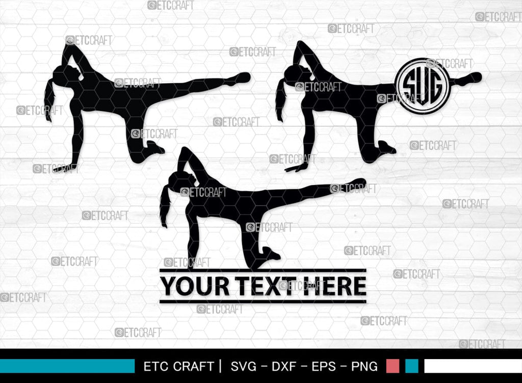 Pilates Monogram, Pilates Silhouette, Pilates SVG, Fitness Svg, Exerci ...