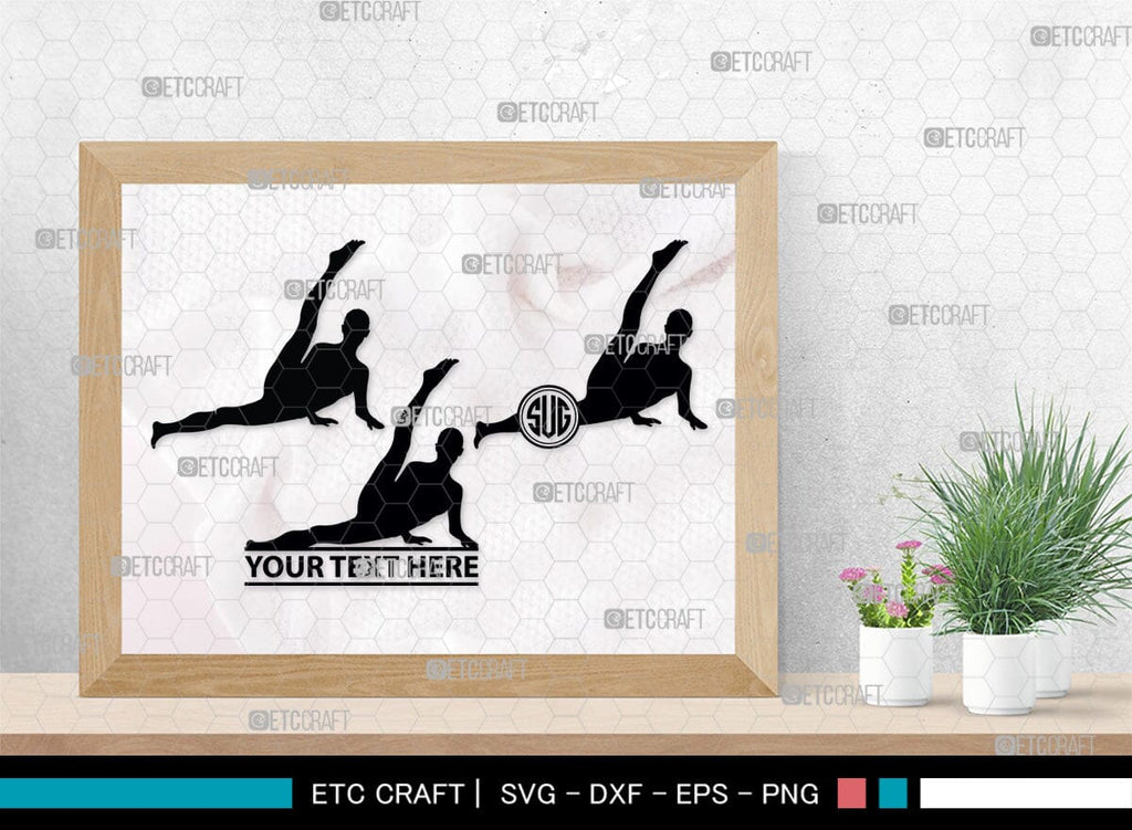 Pilates Monogram, Pilates Silhouette, Pilates SVG, Fitness Svg ...