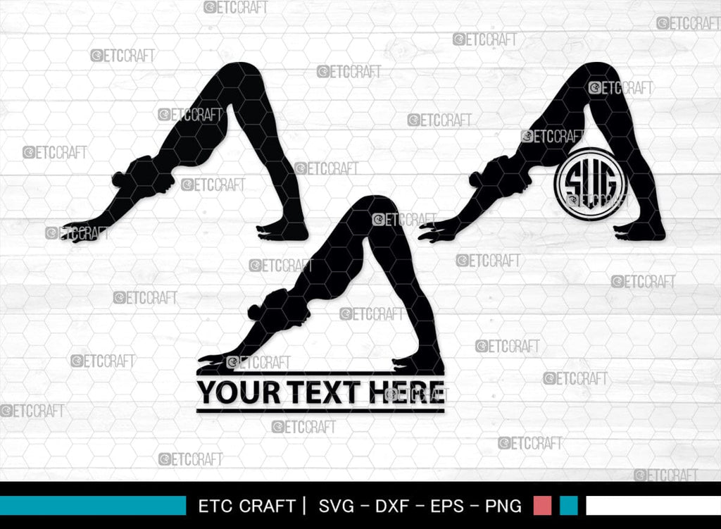 Pilates Monogram, Pilates Silhouette, Pilates SVG, Fitness Svg, Exerci ...