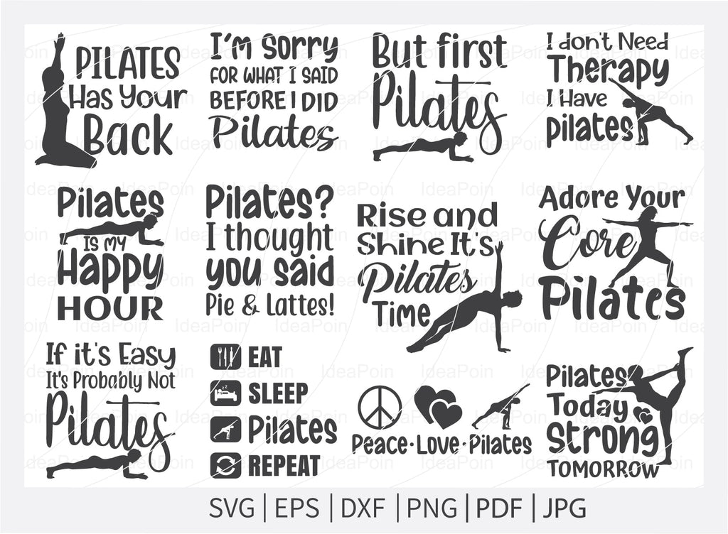Pilates Svg, ilates Svg bundle, funny pilates Svg, Pilates ball ...