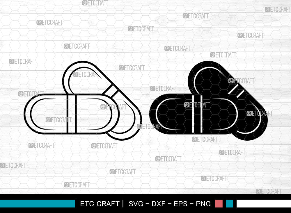 Pill SVG, Medicine svg, Medicine Capsule Svg, Drug Capsule Svg, Pill ...