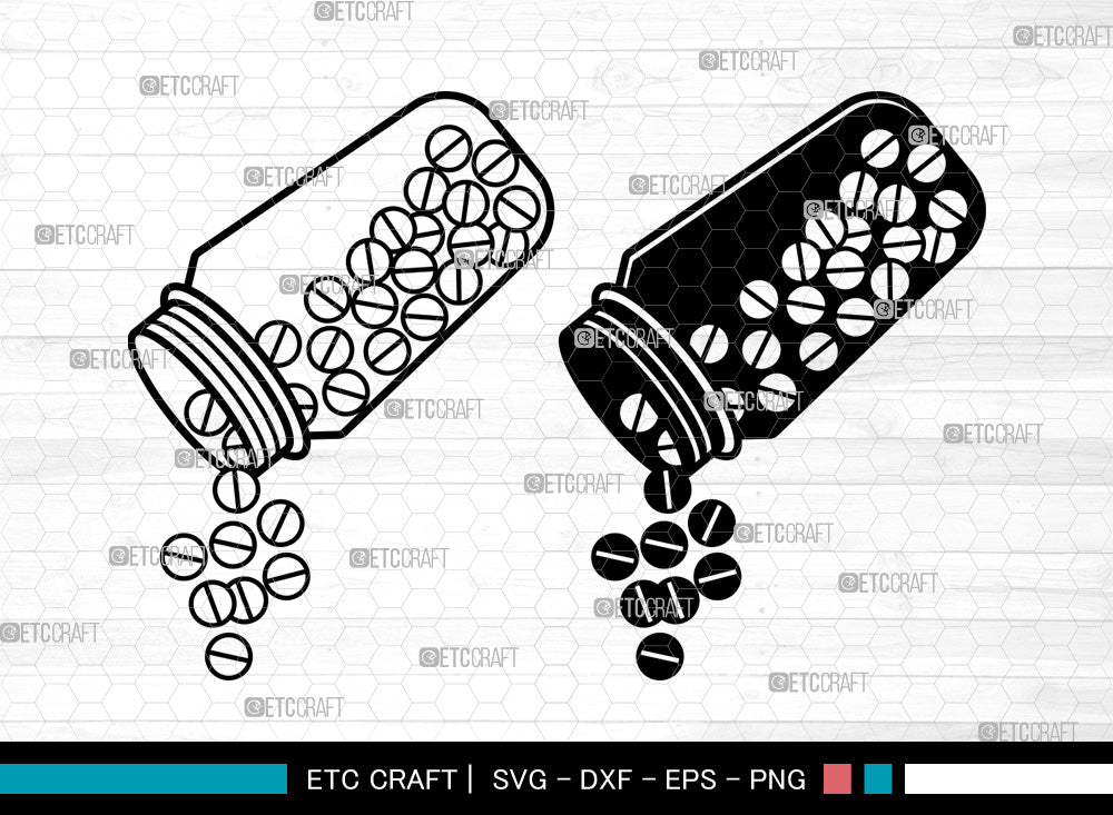 Pill SVG, Medicine svg, Medicine Capsule Svg, Drug Capsule Svg, Pill ...