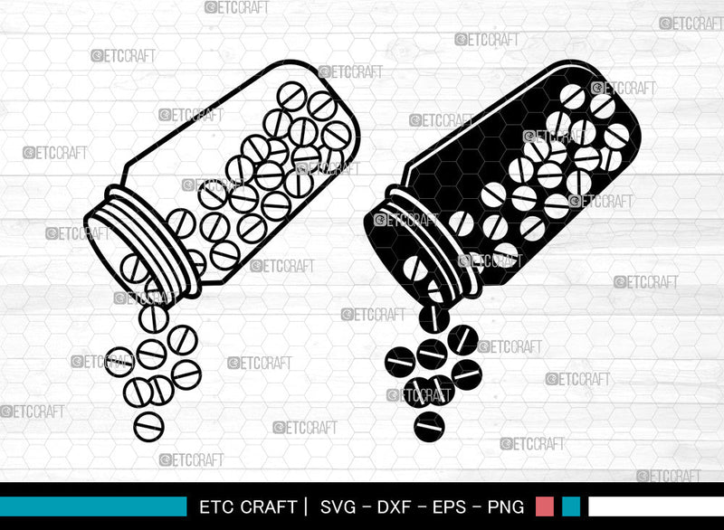 Pill SVG, Medicine svg, Medicine Capsule Svg, Drug Capsule Svg, Pill ...