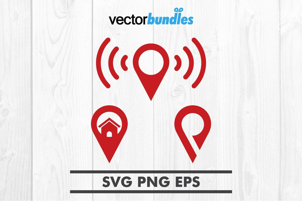 Pin location clip art svg - So Fontsy
