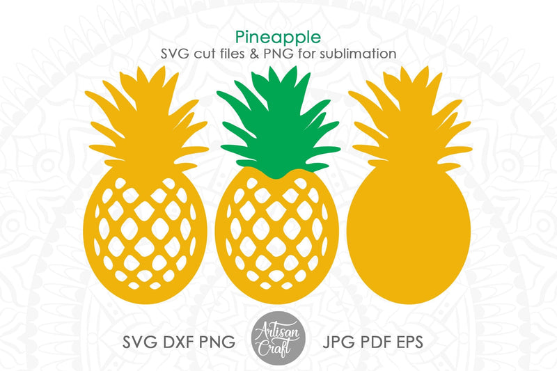 Pineapple SVG cut file | So Fontsy