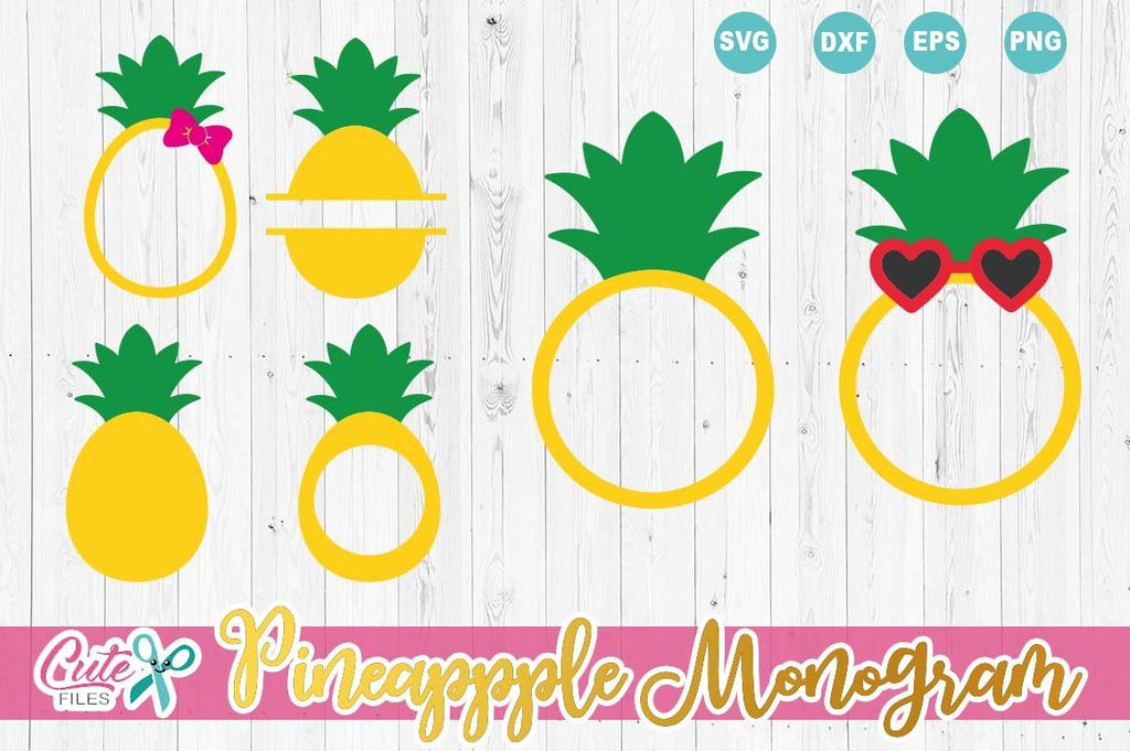 Pineapple svg cut files for crafters - So Fontsy