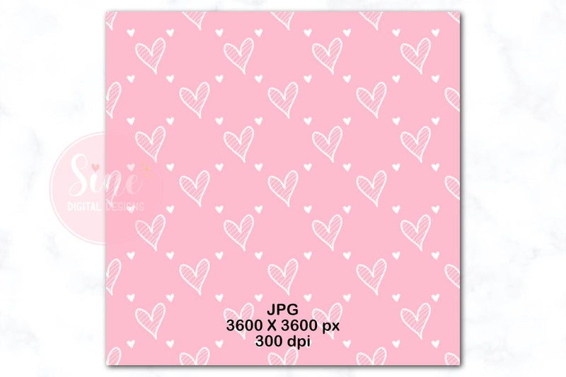 Pink and White Valentines Digital Papers Backgrounds Set - So Fontsy