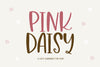 Pink Daisy - Fun Handwritten Font - So Fontsy