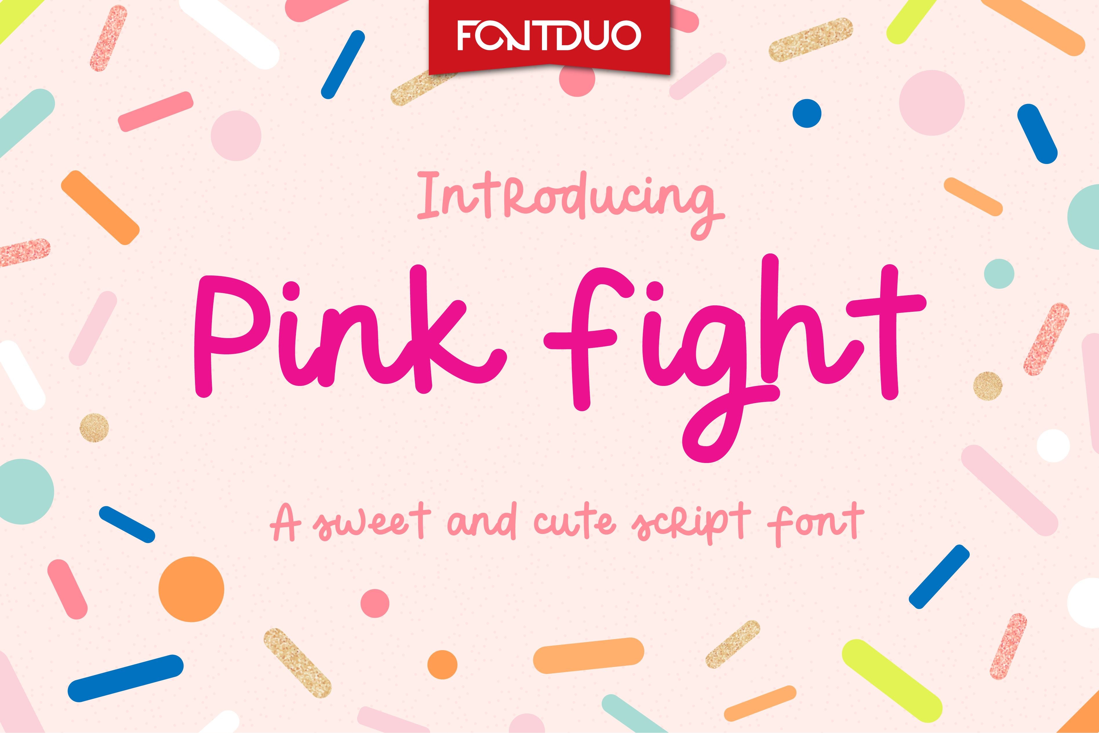 Pink Fight Script - So Fontsy