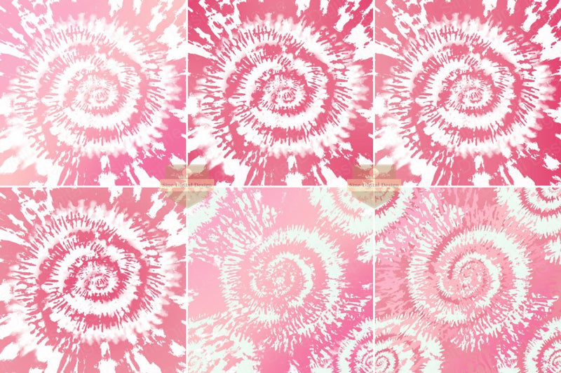 Pink Ombre Tie Dye Texture Digital Papers Backgrounds - So Fontsy