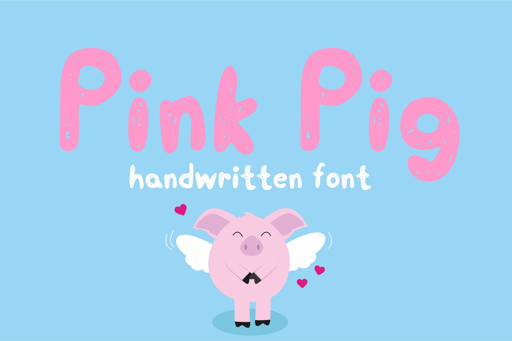 Pink Pig Font - So Fontsy