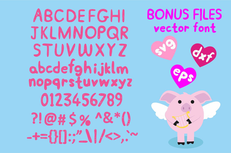 Pink Pig Font - So Fontsy