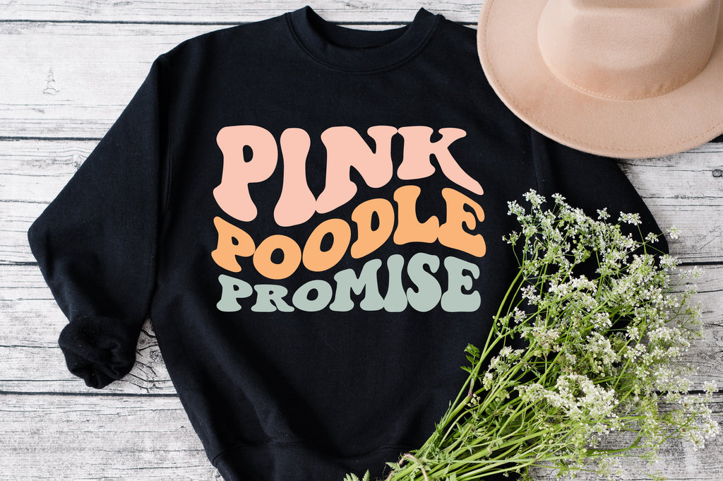 Pink Poodle Promise svg, wavy style svg, EPS PNG Cricut Instant ...