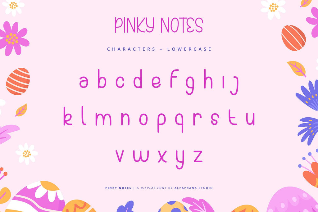 Pinky Notes - Display Font - So Fontsy