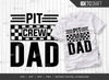Pit Crew Dad SVG Cut File, Car Racing Svg, Racing Flag Svg, Sports Svg ...