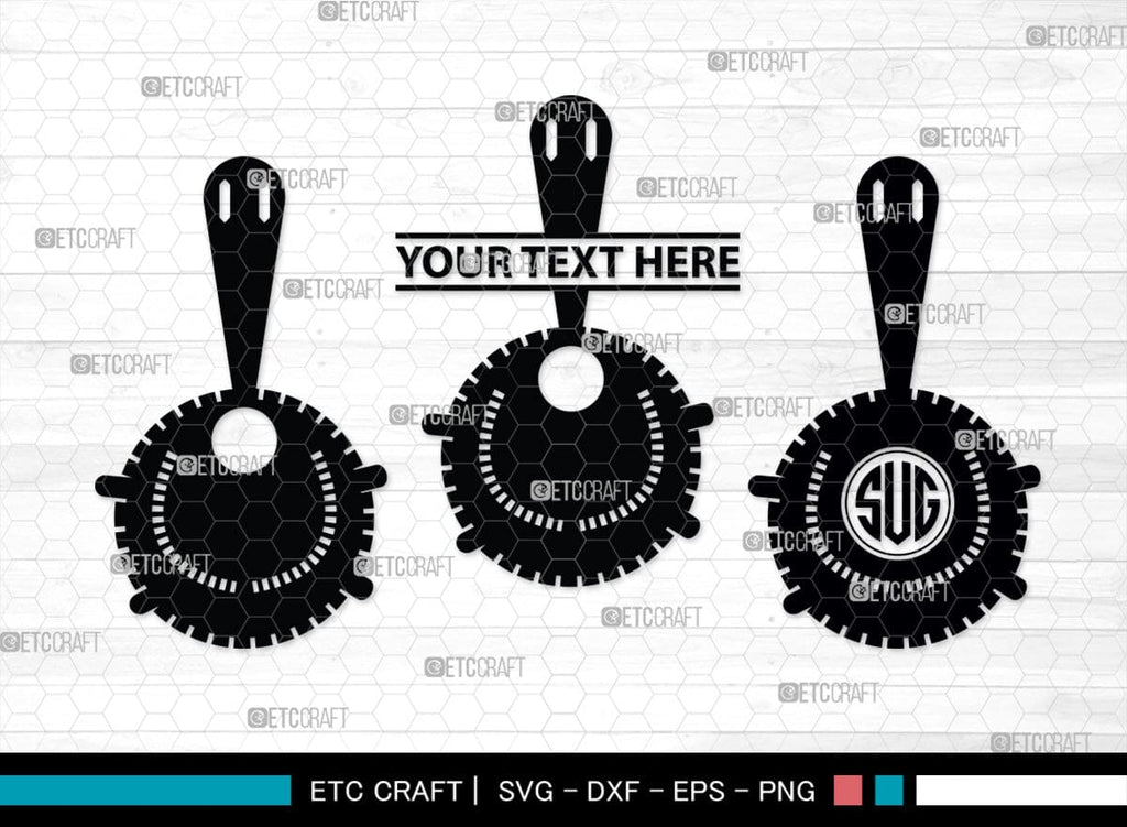 Pizza Cutter Monogram, Pizza Cutter Silhouette, Pizza Cutter SVG, Pizza ...