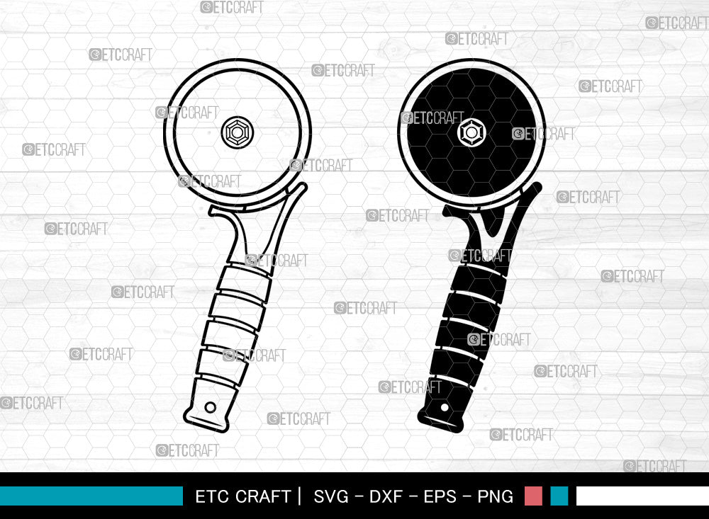 Pizza Cutter SVG, Pizza Wheel svg, Circle Knife Svg, Pizza Svg, Cutter ...