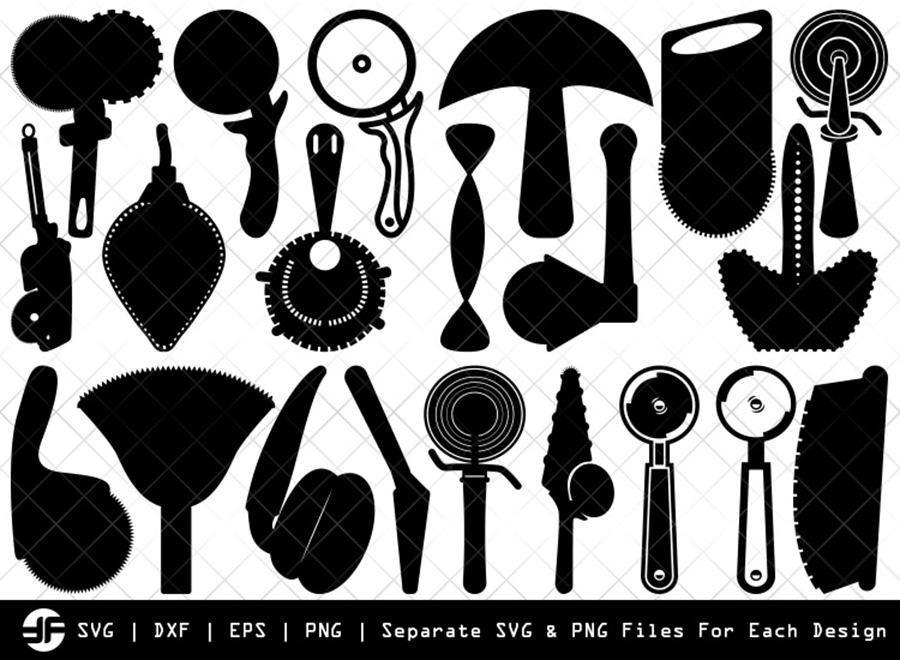 Pizza Cutter SVG | Silhouette Bundle | SVG Cut File - So Fontsy