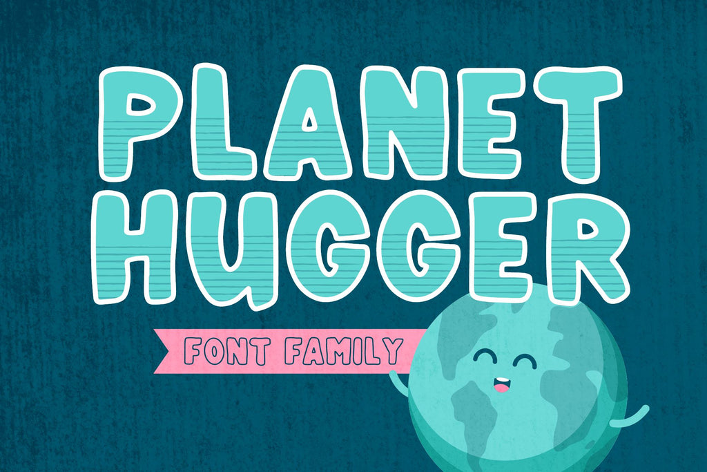 Planet Hugger | A Layered Font Family - So Fontsy