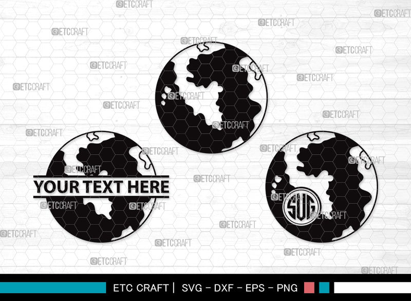 Planet Monogram SVG | Earth Svg | Globe Svg | Saturn Svg | Planet ...