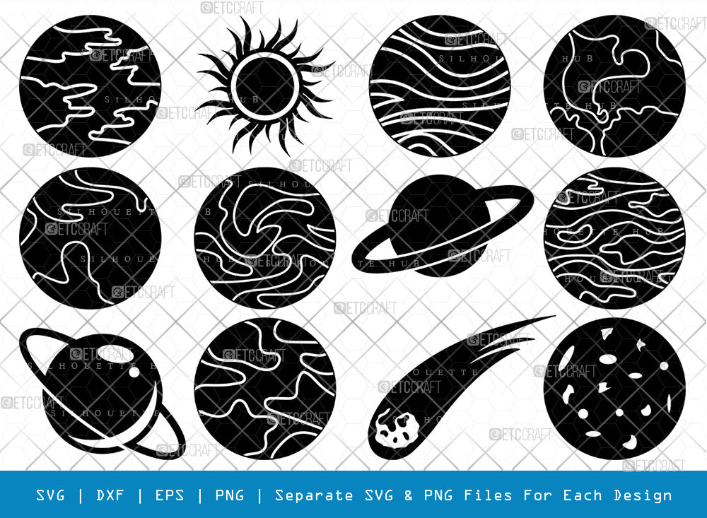 Planet SVG Cut Files | Planet Silhouette | Earth Svg | World Svg ...