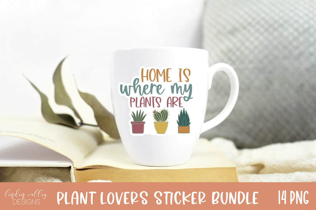 Plant Lover Sticker Bundle-House Plant and Succulent Sticker Print and ...