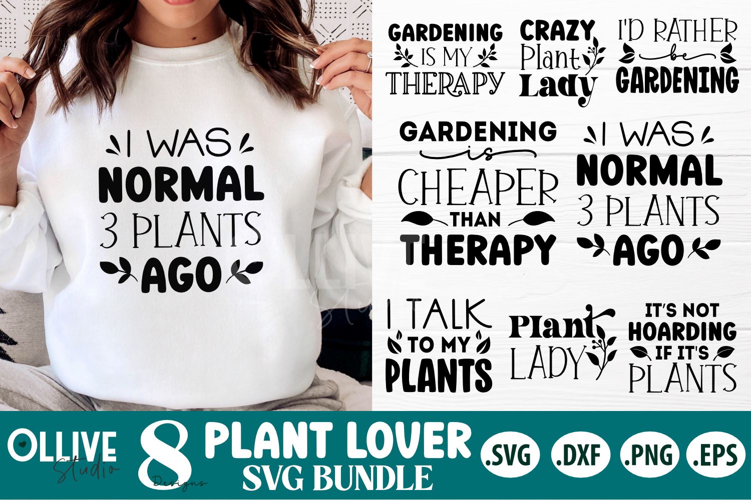 Plant Lover SVG Bundle | Funny Plant Quotes SVG - So Fontsy