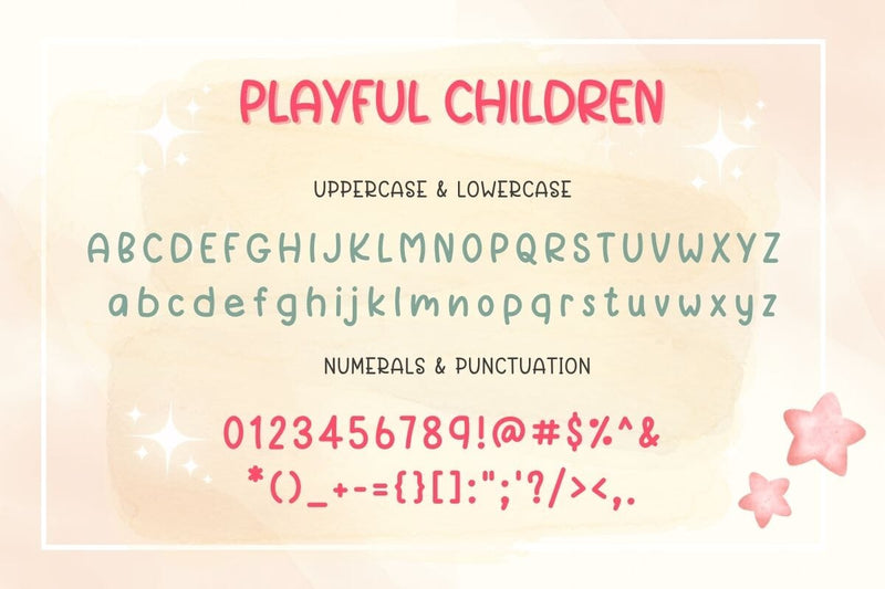 Playful Children - Handwriting Font - So Fontsy