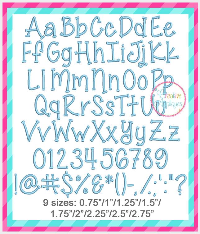 Playtime Embroidery Font - So Fontsy