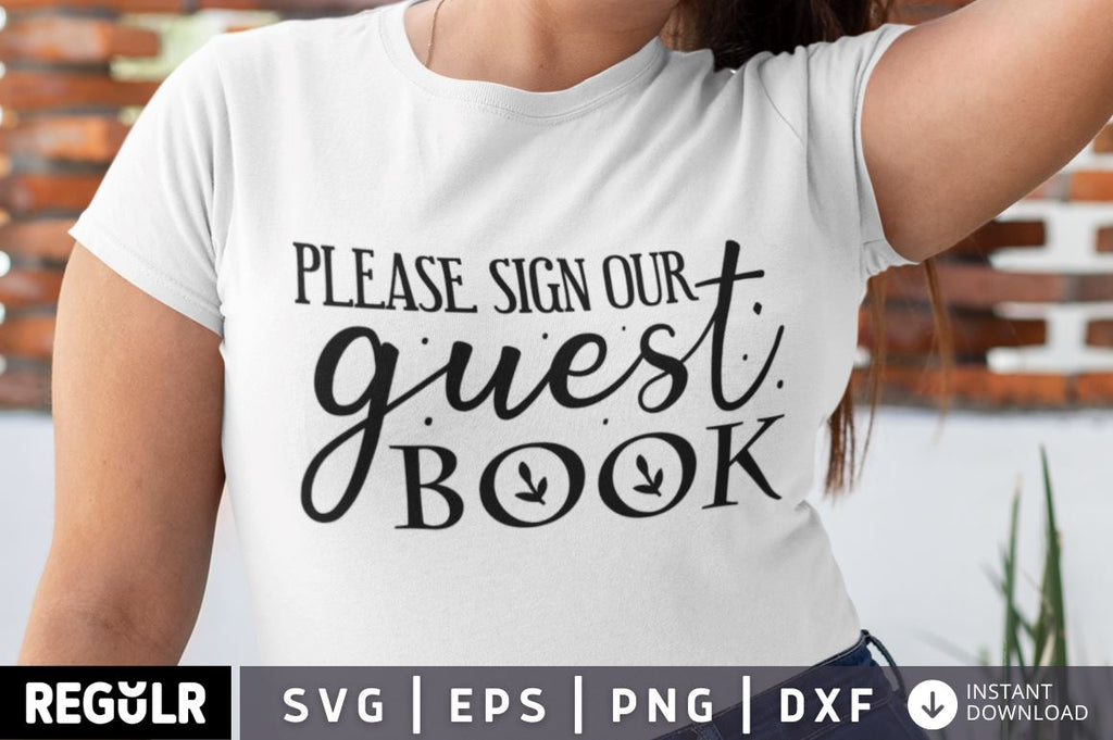 Please sign our guest book SVG - So Fontsy