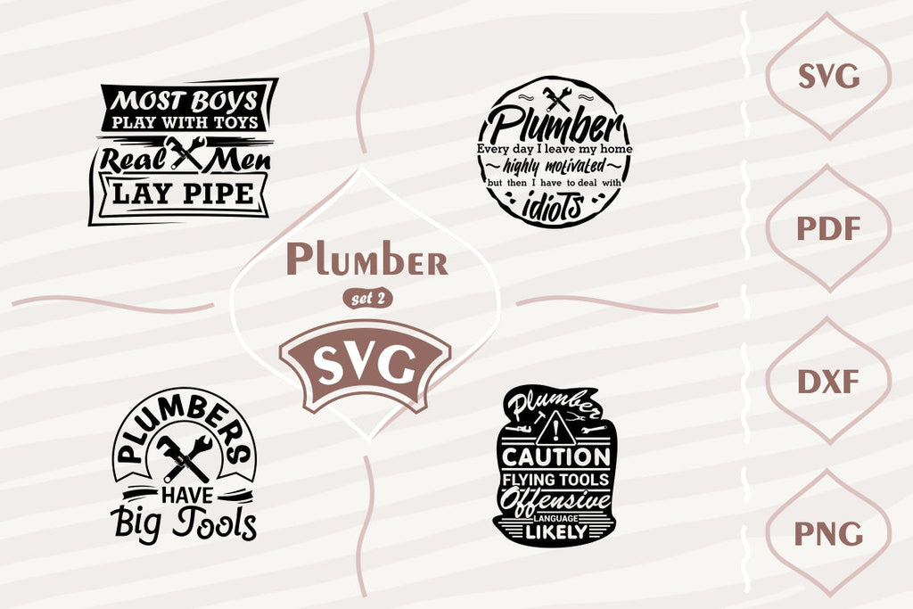 Plumber - SVG bundle 2 - So Fontsy