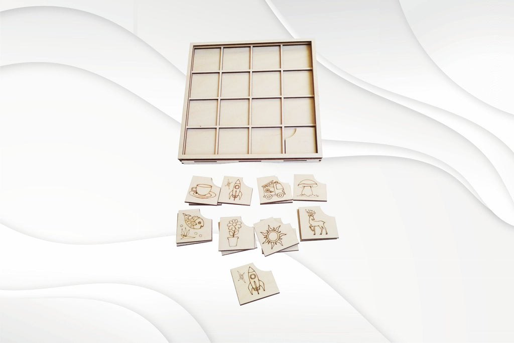 Pocket game Memory , svg dxg design laser cutting. Layout laser cut ...