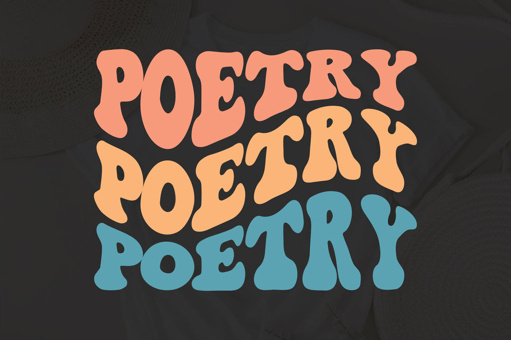 Poetry svg avy Groovy svg, style Stacked svg, EPS PNG Cricut Instant ...