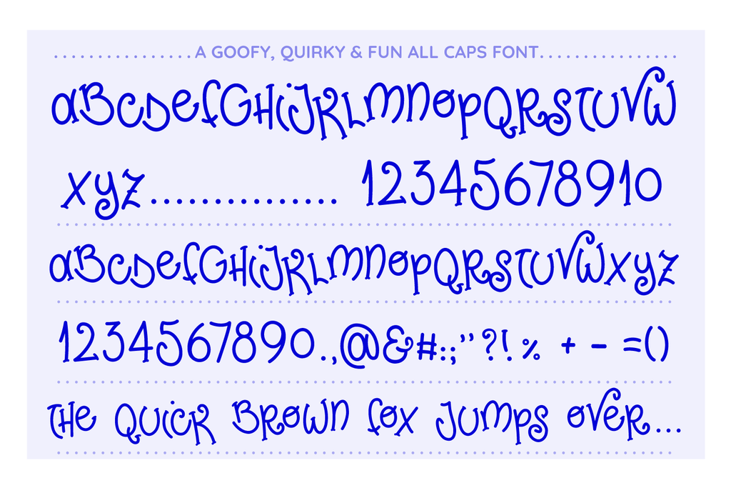 Poky Tall, a goofy font - So Fontsy