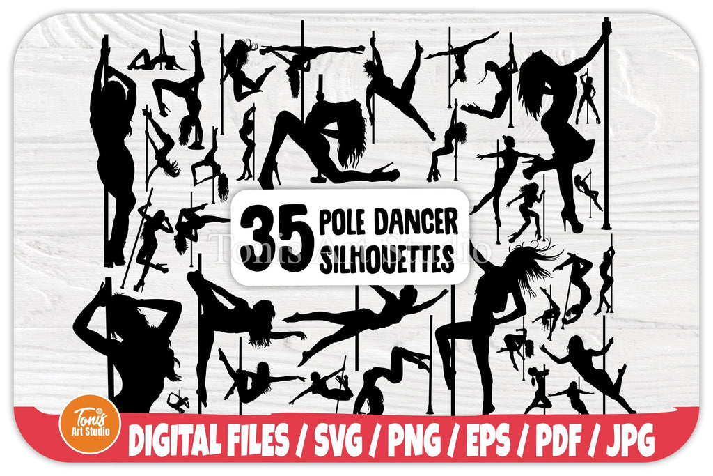 Pole Dancer SVG Bundle | Exotic Dancer Svg | Stripper Svg | Pole Dance ...