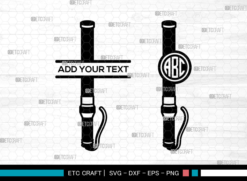 Police Baton Monogram SVG, Circle Monogram, Sentry Telescopic Svg ...
