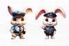 Police Bunny Cute Clipart - So Fontsy
