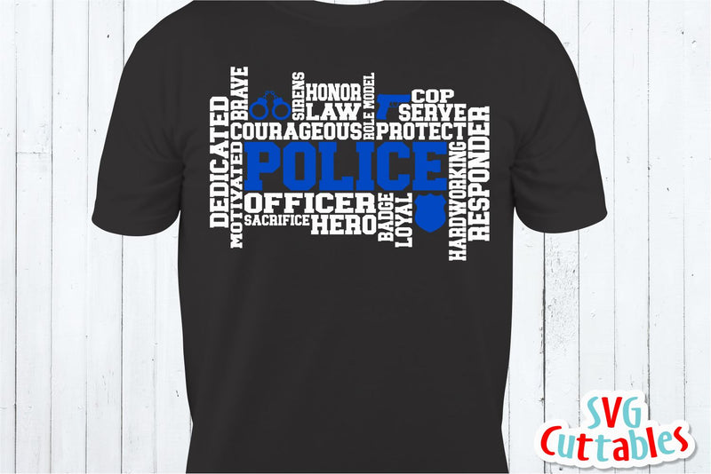 Police Word Art - So Fontsy