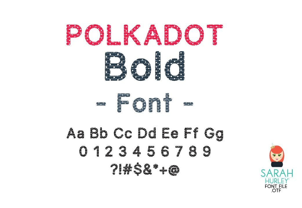 Polkadot Bold Font - So Fontsy