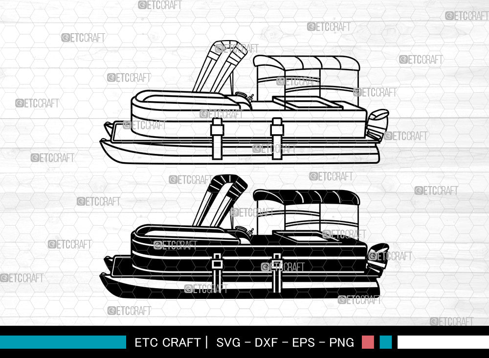 Pontoon Boat SVG, Lake Boat svg, Boat Svg, River Boat Svg, Pontoon Svg ...