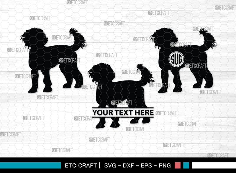 Poodle Monogram, Poodle Silhouette, Poodle SVG, Poodle, Poodle Dog Svg ...