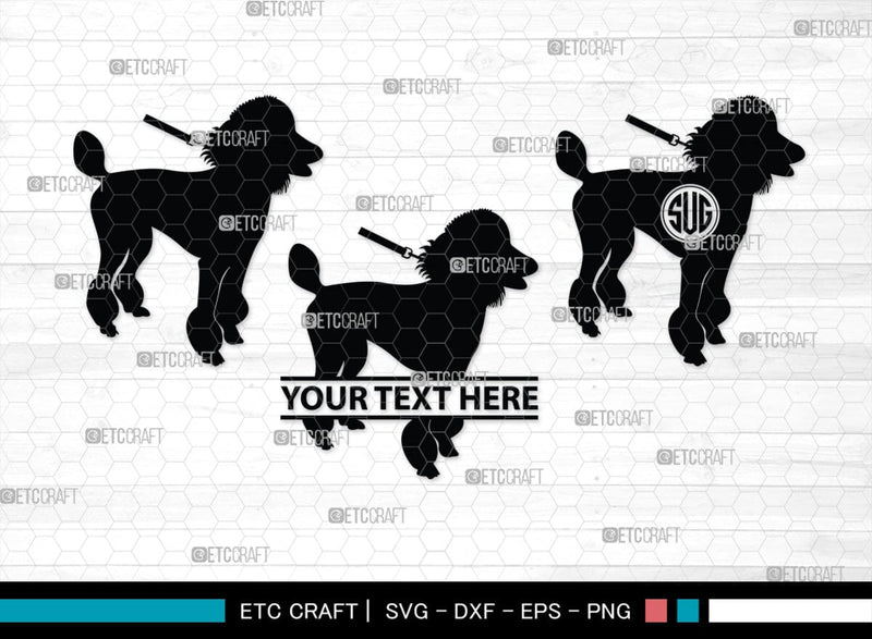 Poodle Monogram, Poodle Silhouette, Poodle SVG, Poodle, Poodle Dog Svg ...