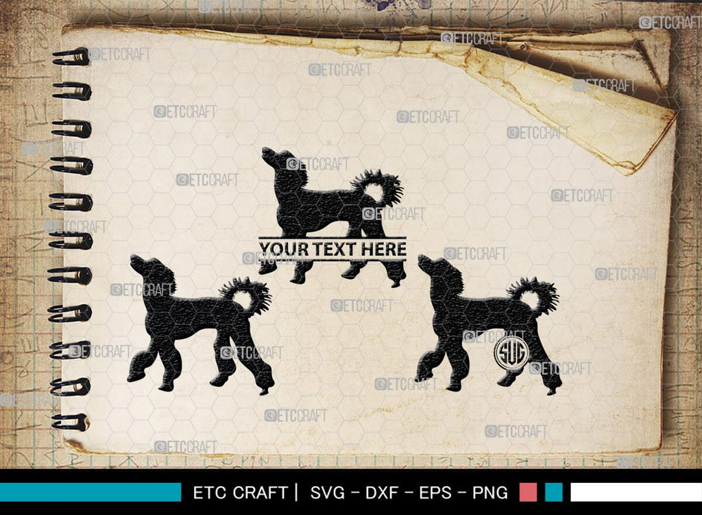 Poodle Monogram, Poodle Silhouette, Poodle SVG, Poodle, Poodle Dog Svg ...